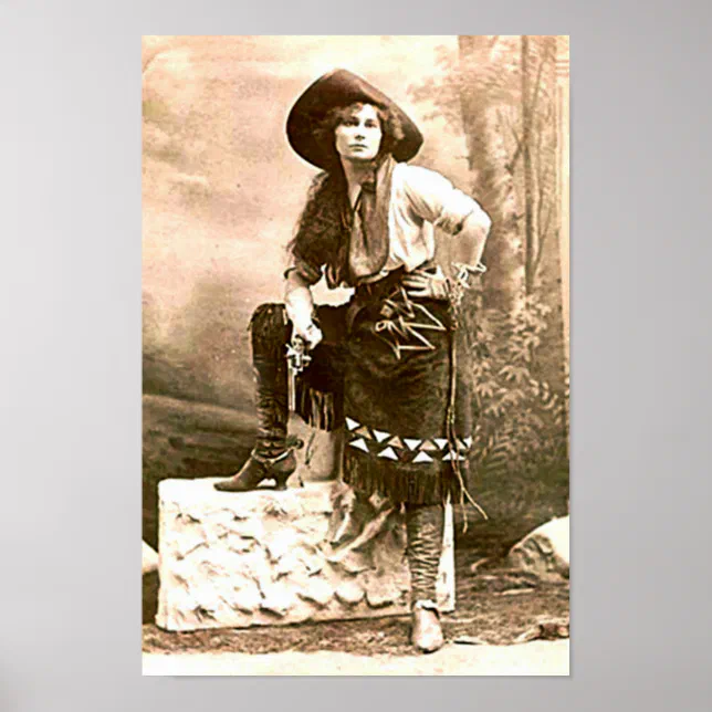 Frontier Woman of the American West Print | Zazzle