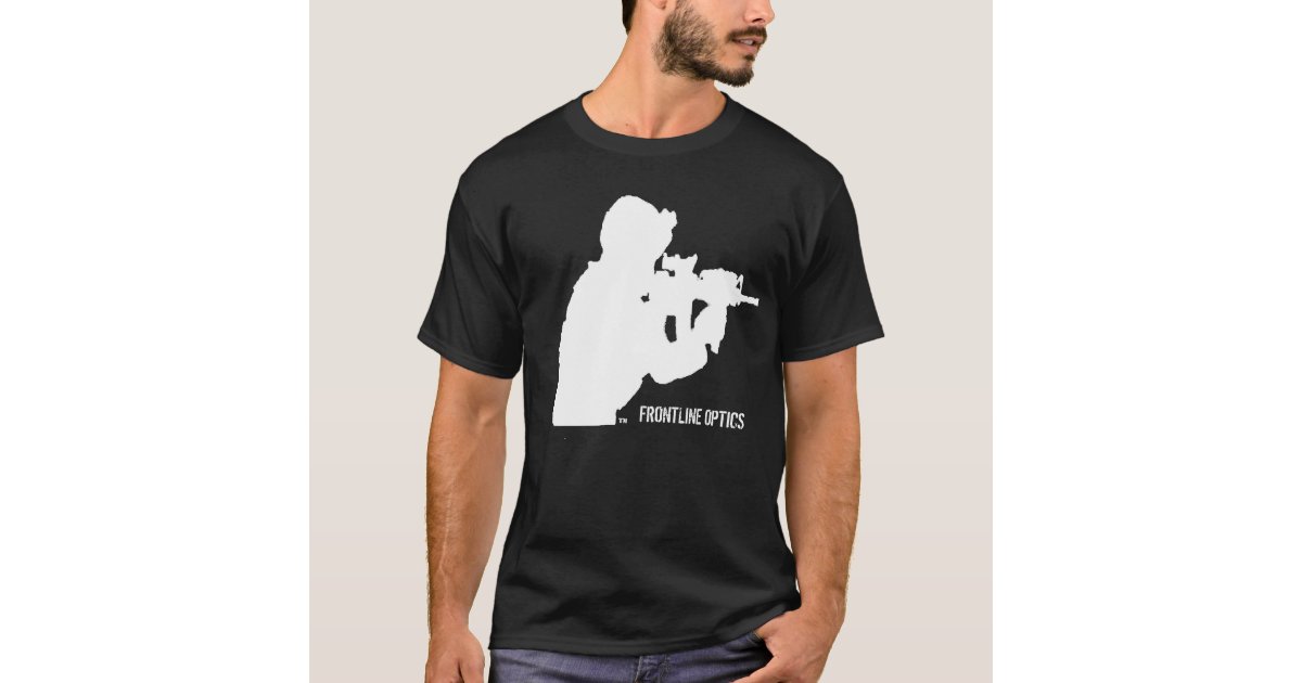 FRONTLINE OPTICS TEE-Infantry, Military shirt | Zazzle