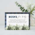 FROST Blue Flannel Pine Tree Books for Baby Card | Zazzle