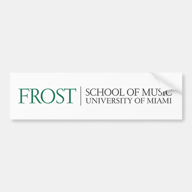 Frost School of Music Logo 2 Bumper Sticker | Zazzle