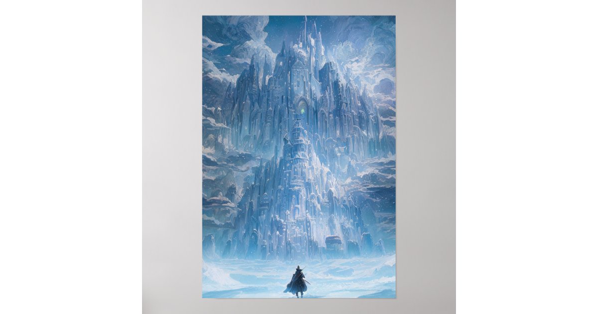 Frostbound Fortress Poster | Zazzle