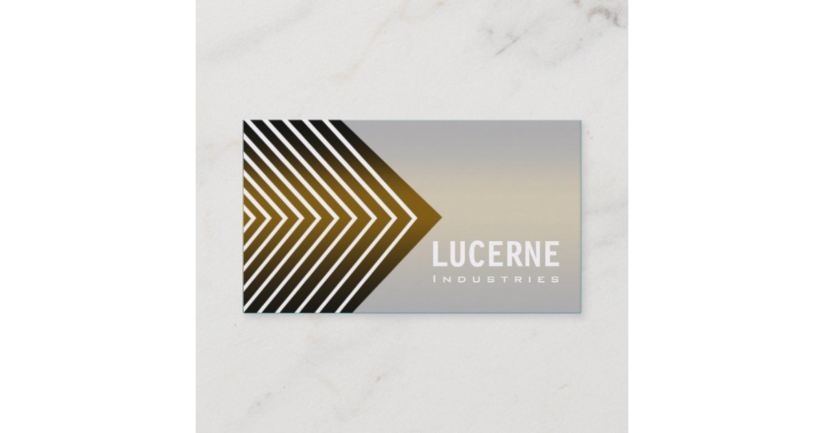 Frosted Chevron custom designer business card | Zazzle