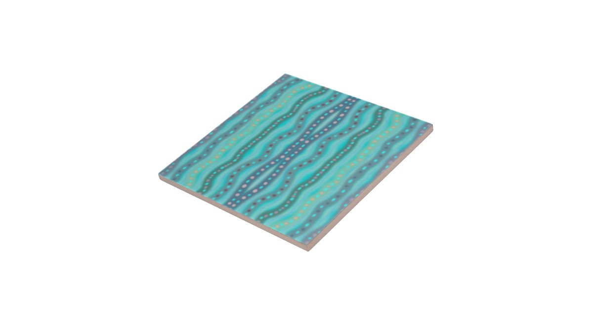 Frosted Dichroic Beach Glass Abstract Pattern Ceramic Tile | Zazzle