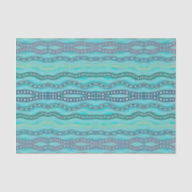 Frosted Dichroic Beach Glass Abstract Pattern Tissue Paper | Zazzle