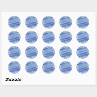 Frosted Edges Classic Round Sticker | Zazzle