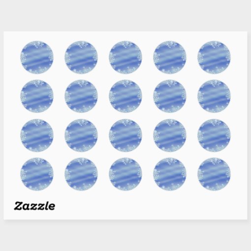 Frosted Edges Classic Round Sticker | Zazzle