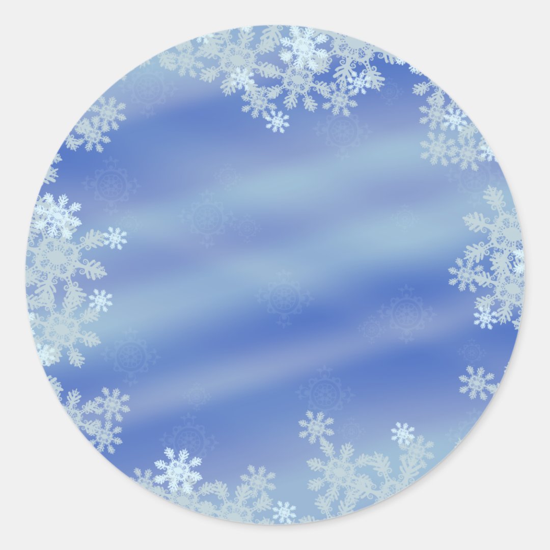 Frosted Edges Classic Round Sticker | Zazzle