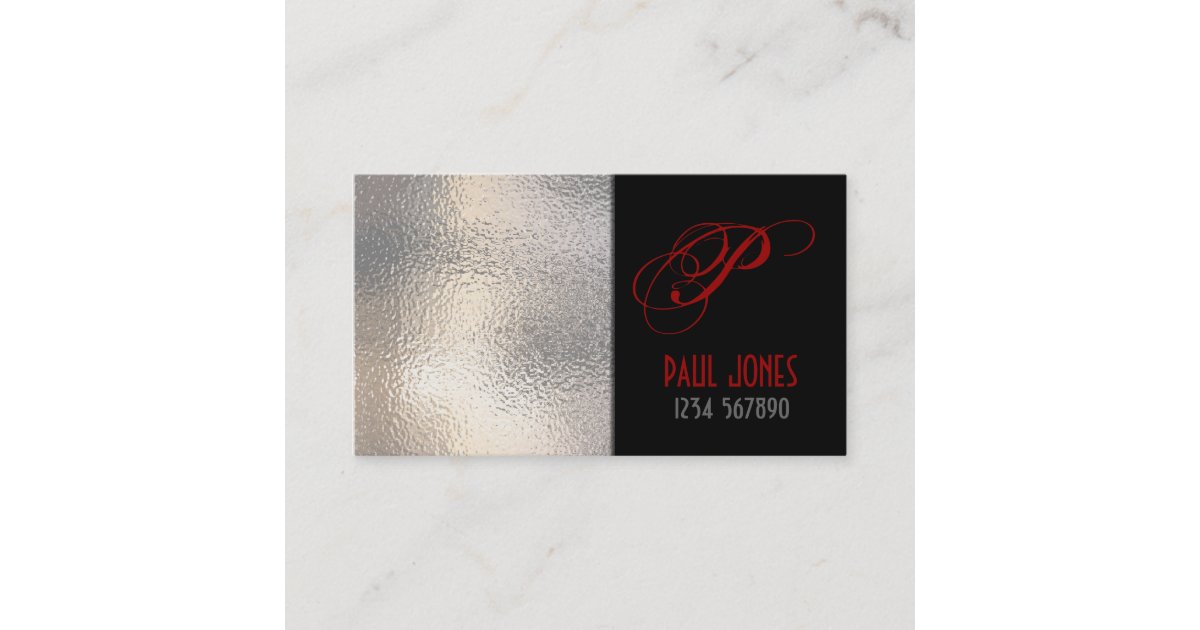 Frosted Glass Business Card | Zazzle