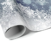 Frosted Snowflakes Winter Wonderland Holiday Wrapping Paper | Zazzle