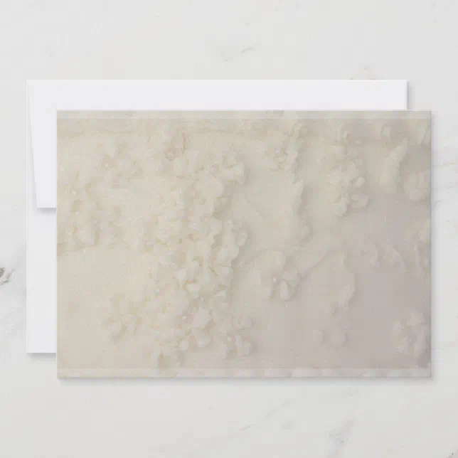 Frosted Wedding Invitation | Zazzle