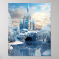 Frosty Kingdom: Grand Ice castle poster | Zazzle