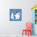 Frosty the Snowman™ | Frosty & Karen Winter Fun Poster | Zazzle