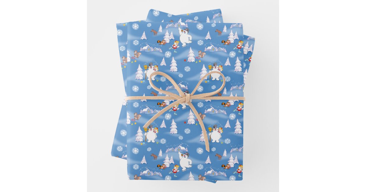 Frosty the Snowman™ | Frosty & Karen Winter Fun Wrapping Paper Sheets ...