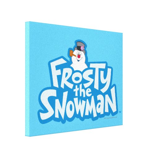 Frosty the Snowman™ | Frosty Stacked Logo Canvas Print | Zazzle