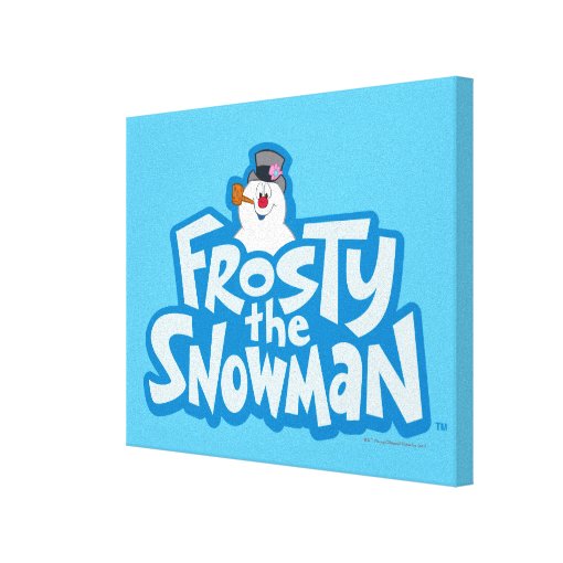 Frosty the Snowman™ | Frosty Stacked Logo Canvas Print | Zazzle