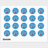 Frosty the Snowman™ | Happy Jolly Fun Classic Round Sticker | Zazzle