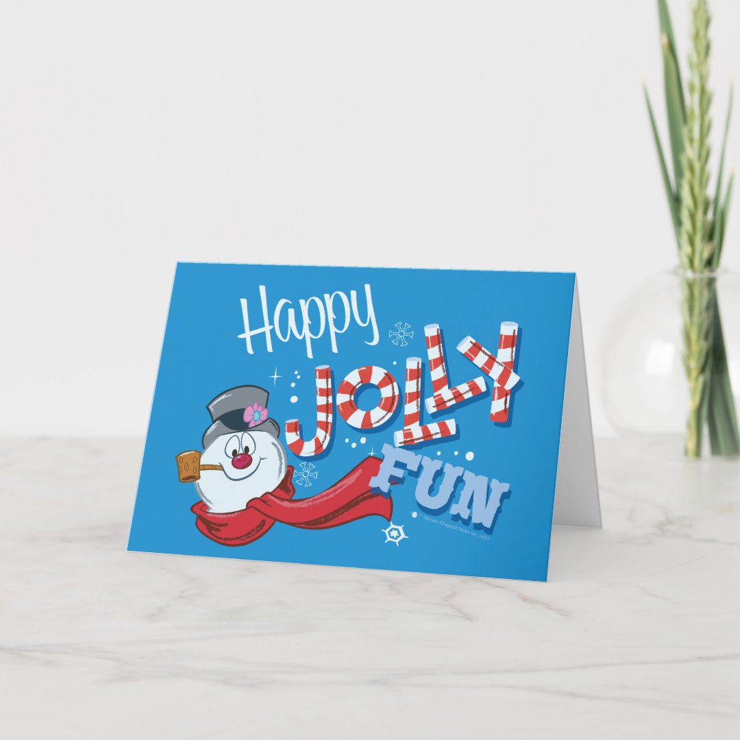 Frosty the Snowman™ | Happy Jolly Fun Holiday Card | Zazzle