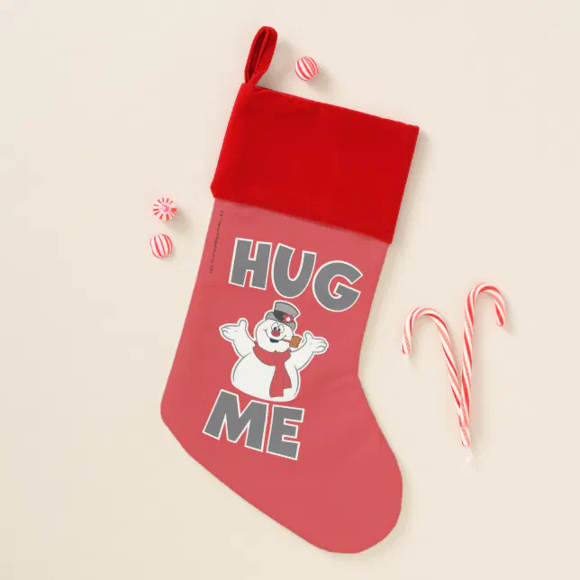 Frosty the Snowman™ | Hug Me Christmas Stocking | Zazzle