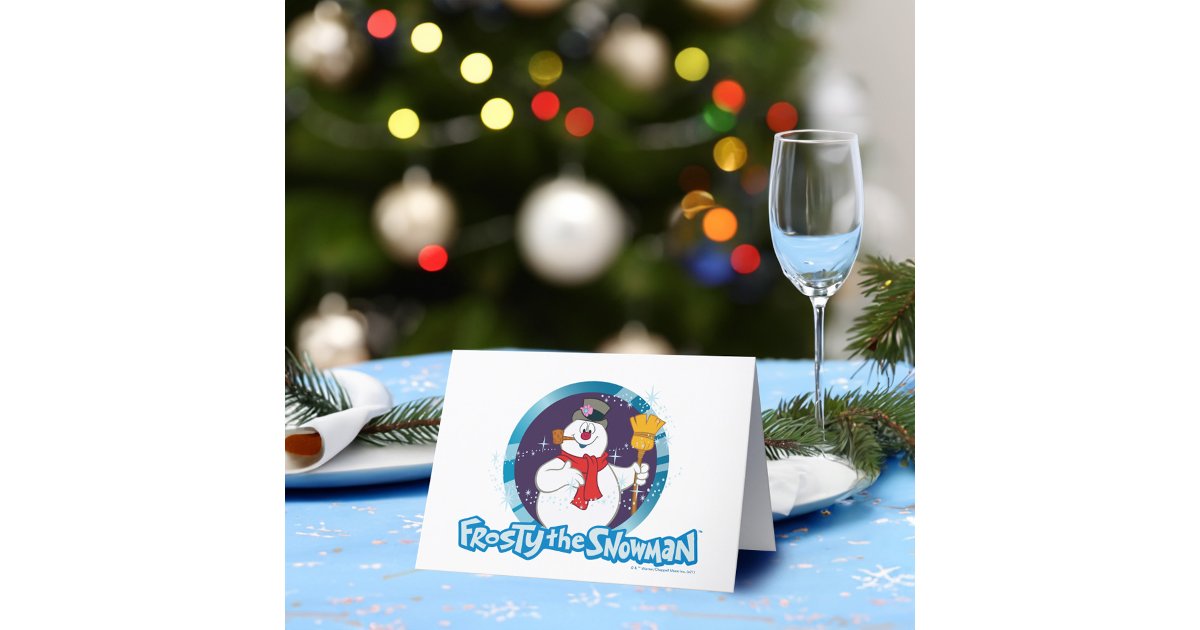 Frosty the Snowman™ | Magical Frosty Portrait Holiday Card | Zazzle