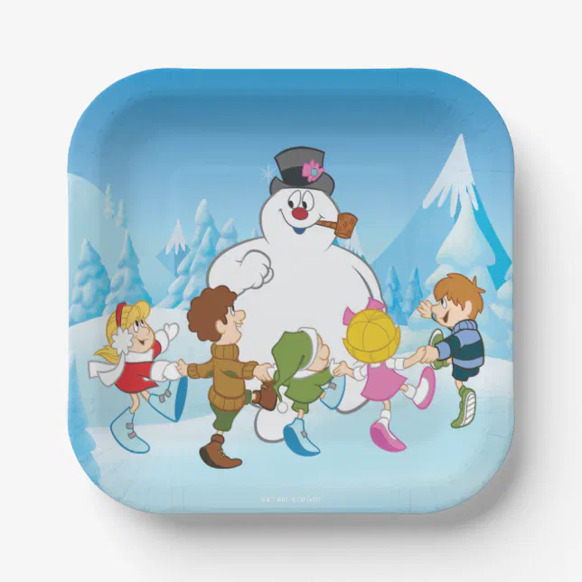 Frosty the Snowman™ Winter Paper Plates | Zazzle