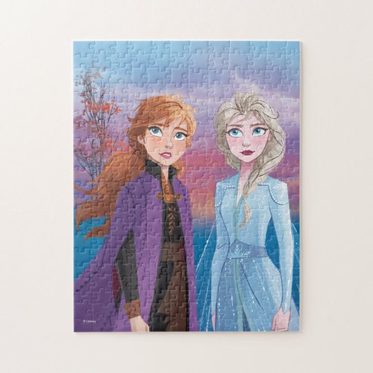 Frozen 2 | Anna & Elsa | A Journey Together Jigsaw Puzzle | Zazzle.com