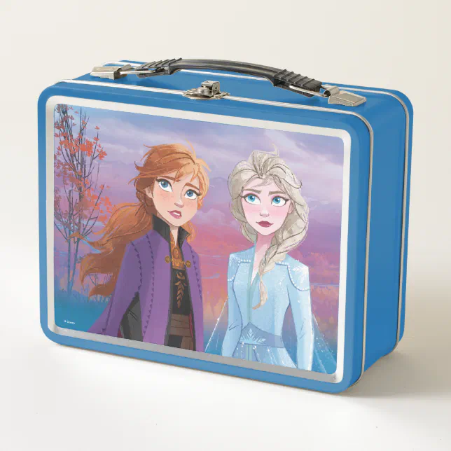 Frozen 2 | Anna & Elsa | A Journey Together Metal Lunch Box | Zazzle