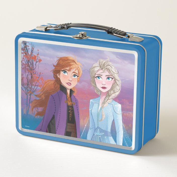 Frozen 2 | Anna & Elsa | A Journey Together Metal Lunch Box | Zazzle.com