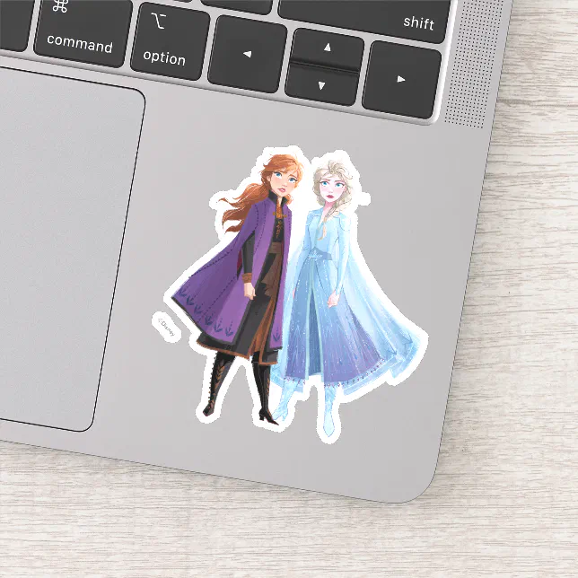 Frozen 2 | Anna & Elsa | A Journey Together Sticker | Zazzle