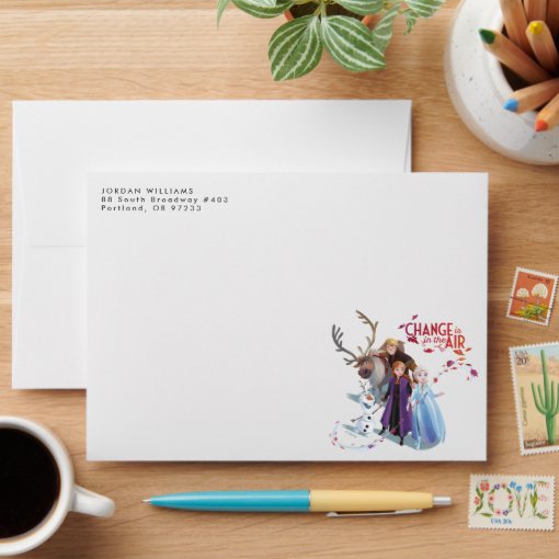 Frozen 2: Anna, Elsa & Friends | Change Envelope | Zazzle
