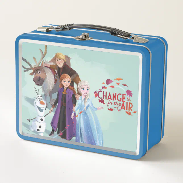 Frozen 2: Anna, Elsa & Friends | Change Metal Lunch Box | Zazzle