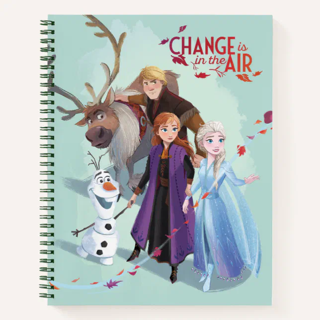 Frozen 2: Anna, Elsa & Friends | Change Notebook | Zazzle