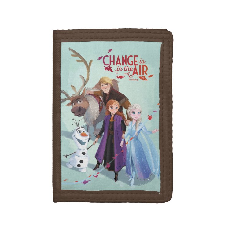Frozen 2: Anna, Elsa & Friends | Change Trifold Wallet | Zazzle