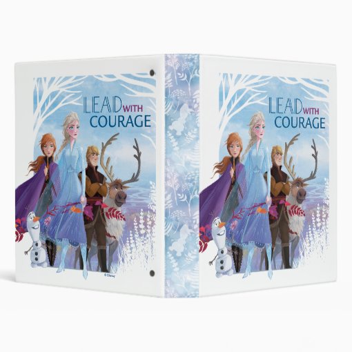 Frozen 2: Anna, Elsa, & Friends | Courage 3 Ring Binder | Zazzle