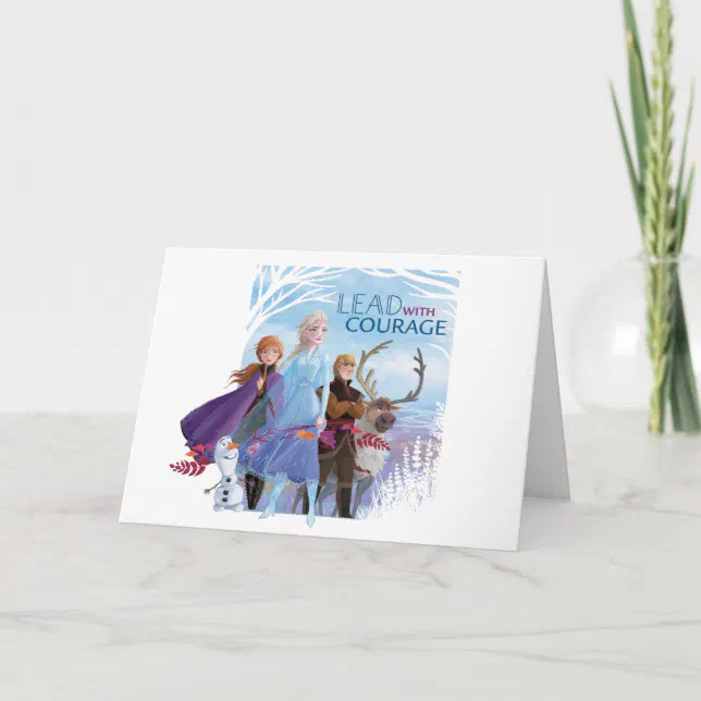 Frozen 2: Anna, Elsa, & Friends | Courage Card | Zazzle