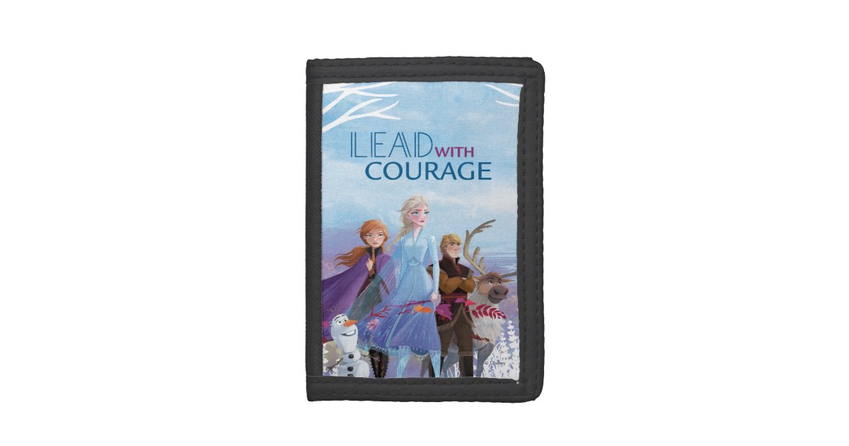 Frozen 2: Anna, Elsa, & Friends | Courage Trifold Wallet | Zazzle