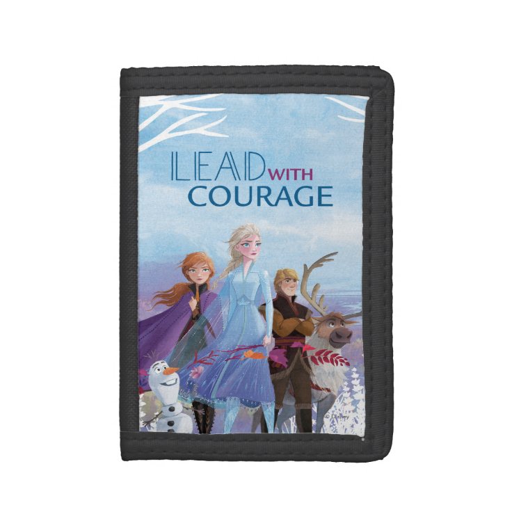Frozen 2: Anna, Elsa, & Friends | Courage Trifold Wallet | Zazzle