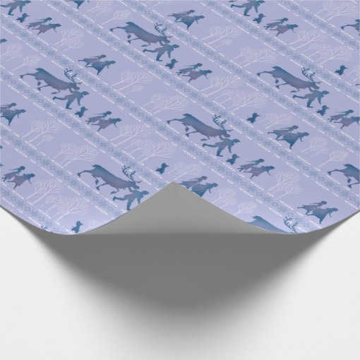 Frozen 2: Anna, Elsa, & Friends Winter Pattern Wrapping Paper | Zazzle