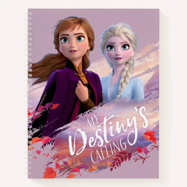 Frozen 2: Anna & Elsa | My Destiny's Calling Notebook | Zazzle