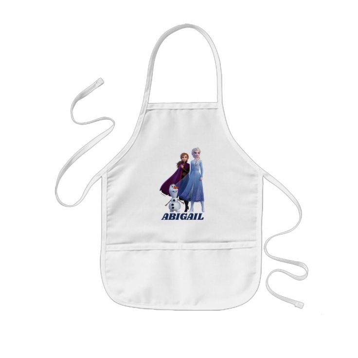 Frozen 2 | Anna, Elsa & Olaf Kids' Apron | Zazzle