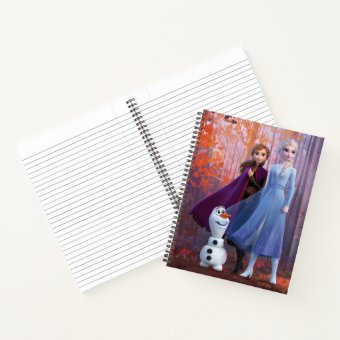 Frozen 2 | Anna, Elsa & Olaf Notebook | Zazzle