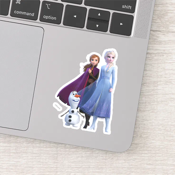 Frozen 2 | Anna, Elsa & Olaf Sticker | Zazzle