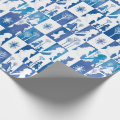 Frozen 2: Anna, Elsa, & Olaf Winter Tile Pattern Wrapping Paper | Zazzle