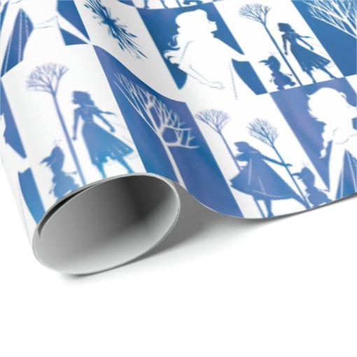 Frozen 2: Anna, Elsa, & Olaf Winter Tile Pattern Wrapping Paper | Zazzle