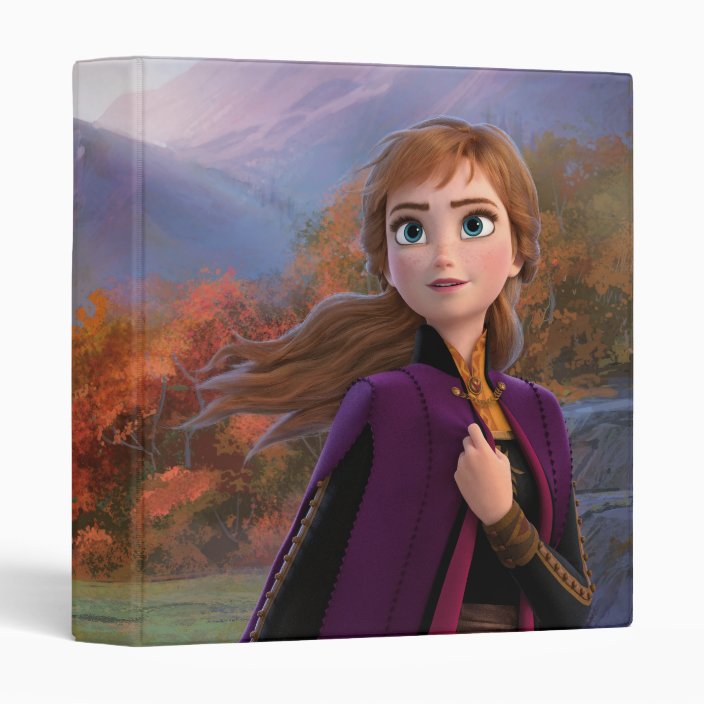 Frozen 2 | Anna - Gentle Wind Spirit 3 Ring Binder | Zazzle.com