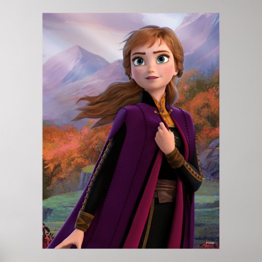 Frozen 2 | Anna - Gentle Wind Spirit Poster | Zazzle.com