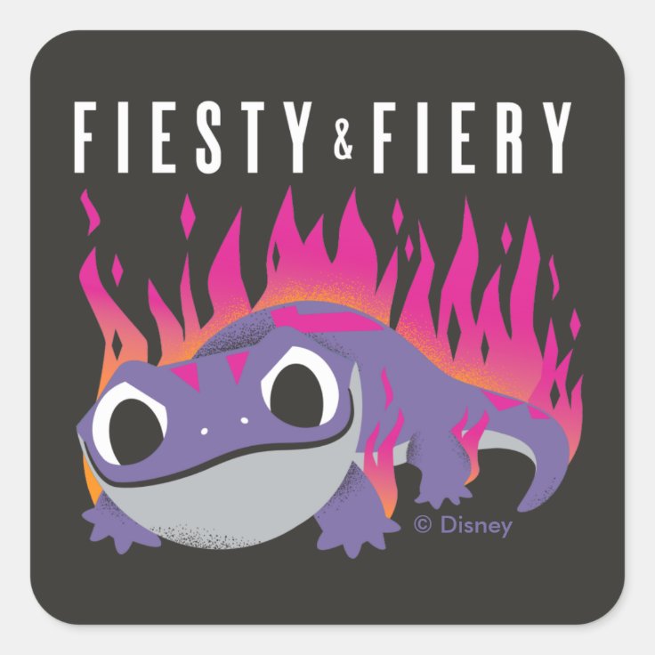 Frozen 2 | Bruni - Fiesty & Fiery Square Sticker | Zazzle