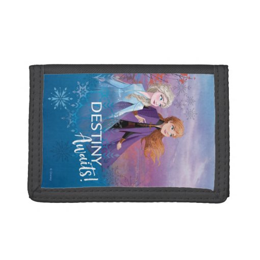 Frozen 2: Elsa & Anna | Destiny Awaits! Trifold Wallet | Zazzle