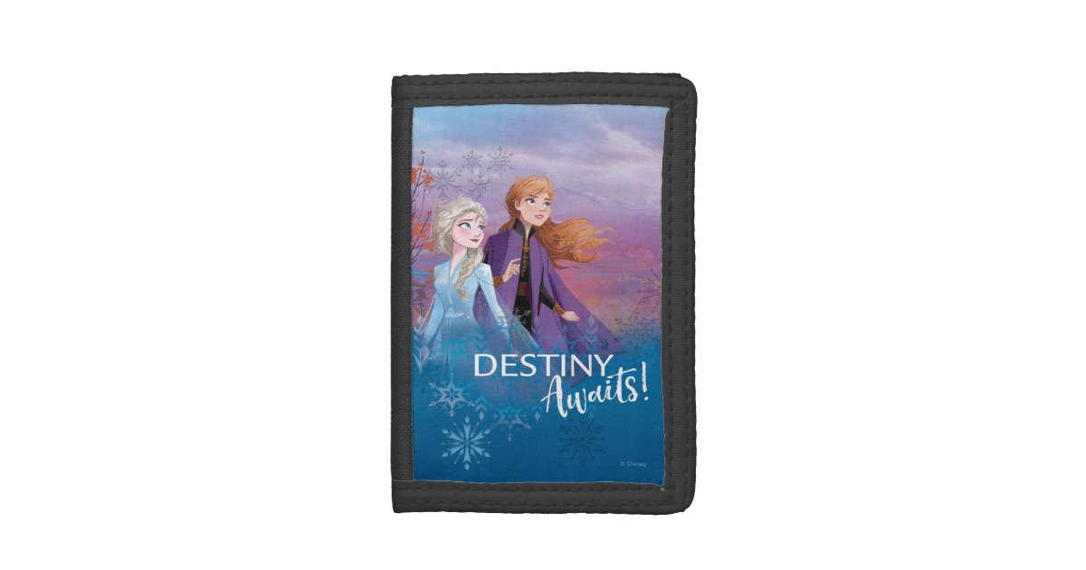 Frozen 2: Elsa & Anna | Destiny Awaits! Trifold Wallet | Zazzle