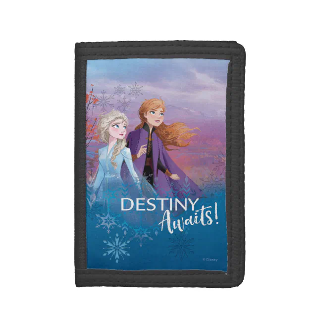 Frozen 2: Elsa & Anna | Destiny Awaits! Trifold Wallet | Zazzle