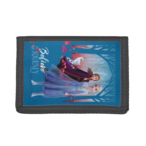 Frozen 2: Elsa, Anna, & Olaf | Believe Trifold Wallet | Zazzle
